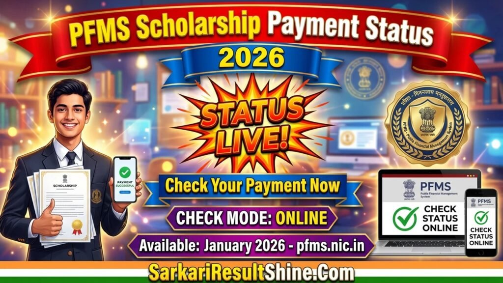 Sarkari Result PFMS Scholarship Payment Status 2026 - Sarkari Result