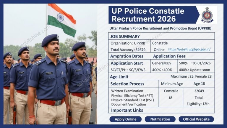 Sarkari Result UP Police Constable Recruitment 2026, Exam Date ...