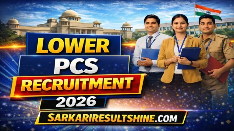 Sarkari Result UPSSSC Lower PCS Recruitment 2026, 2285 Posts, Apply ...